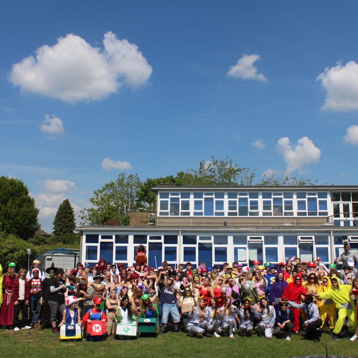 Kennet School - Year 13 Students Celebrate the End of an Era